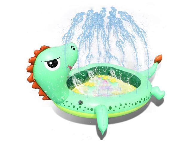 Kids Outdoor Large 77'' Inflatable Pool Sprinkler Dinosaur Splash Pad ...