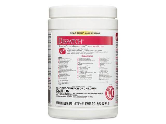 Clorox CLO 69150 Dispatch Hospital Cleaner Disinfectant Towels with ...
