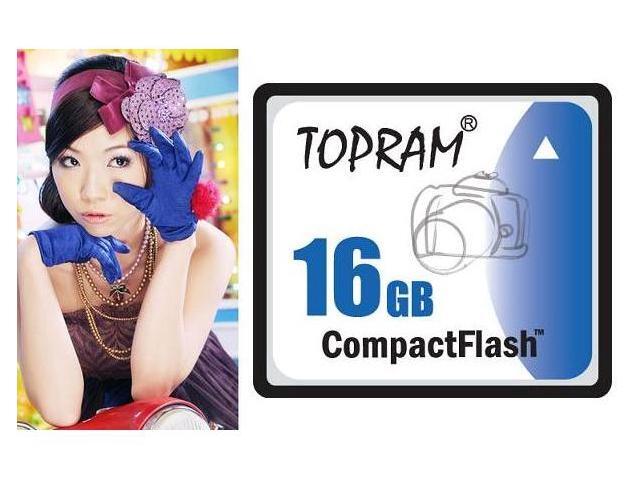 TOPRAM 16GB CF 16G CF Compact Flash 266x CompactFlash Card - Newegg.com