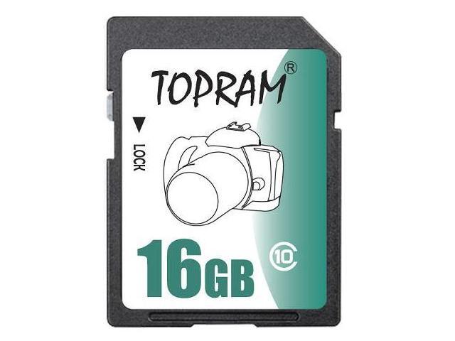 TOPRAM 16GB SD 16GB SDHC Card Class 10 Extreme Speed for Camera ...