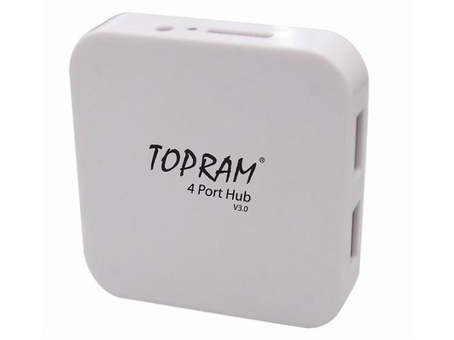 TOPRAM External 4 ports USB 3.0 Super Speed Pocket Sized Slim Design 4 ...