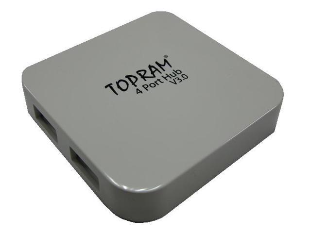 TOPRAM External 4 ports USB 3.0 Super Speed Pocket Sized Slim Design 4 ...