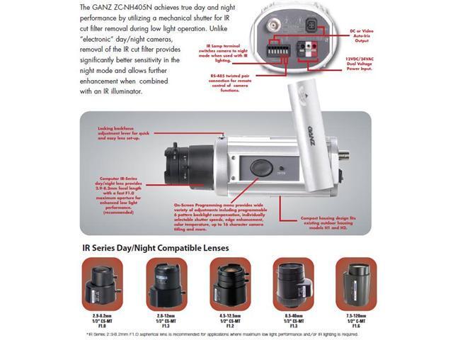 Computar Ganz High Quality CCTV Dome Camera GX5 ZC-D5025NXA 700 TVL Digital WDR, Digital Day ...