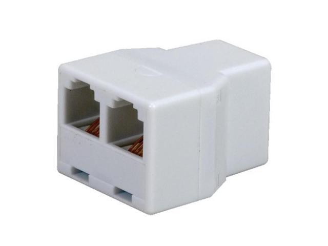 Rca Telephone Duplex Wall Jack Phone Adapter / 2 Way Inline Splitter ...
