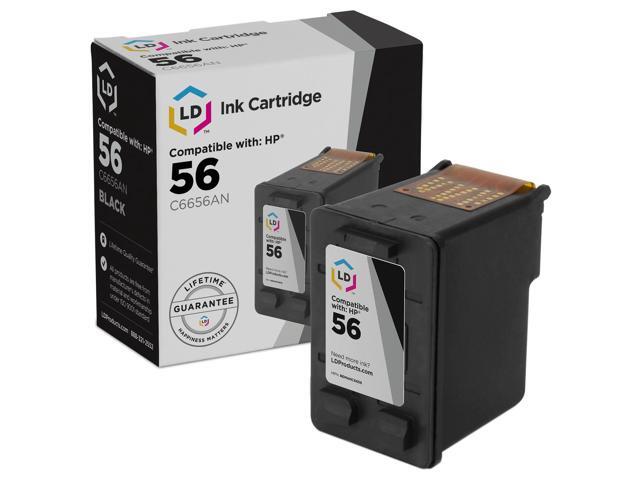 LD Products Ink Cartridge Replacement for HP 56 C6656AN Black for Color ...