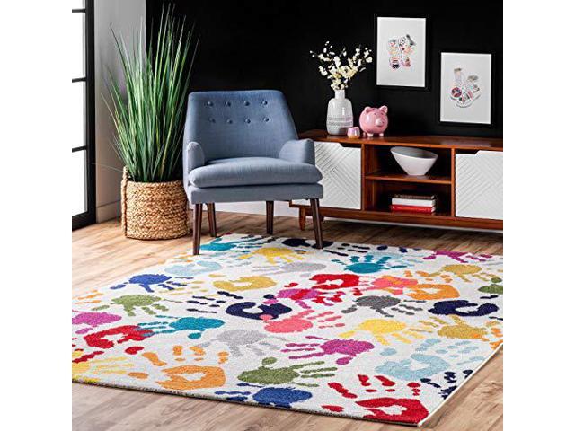 nuLoom Pinkie Handprint Rug for sale | Katy, TX | Nellis Auction