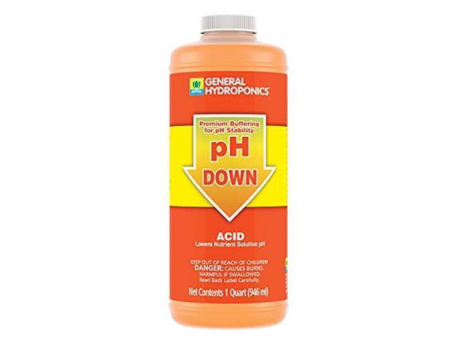 General Hydroponics pH Down Liquid Premium Buffering For pH Stability ...