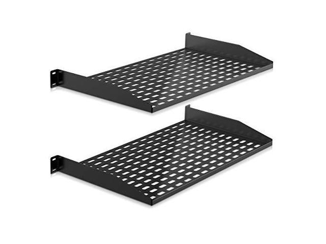 2-Pc 1U Server Rack Shelf, Vented Shelves for Good Air Circulation ...