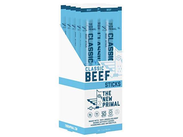 The New Primal Classic Beef Meat Stick, Whole30 Approved, Paleo, Keto ...