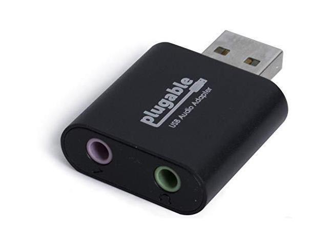 Plugable USB Audio Adapter with 3.5mm Speaker-Headphone and Microphone ...