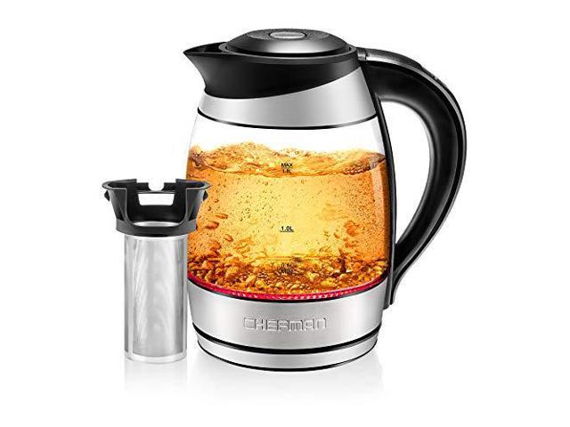 Chefman RJ11-17-CTI Cordless Glass Electric Kettle - Newegg.com