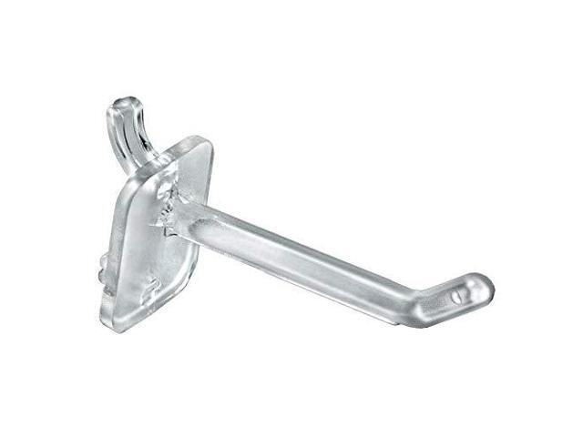 Azar Displays 800002-C Pack of 50 Clear Pegboard Hooks (Also Available ...