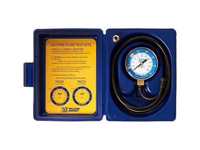 YELLOW JACKET 78060 Gas Pressure Test Kit,0 to 35 In WC - Newegg.com