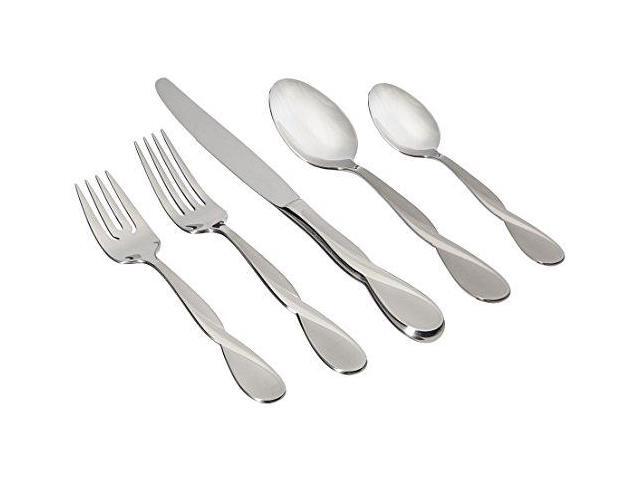 Oneida Satin Aquarius 5 Piece Fine Flatware Set, Service for 1 18/10 ...
