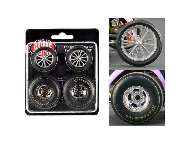 Altered Dragster Chrome Wheels and Tires Set of 4 pieces from "Mondello ...