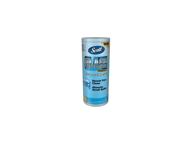 Scott Glass Towels 1-Ply 8.6" x 11" Blue 90 Sheets/Roll 12 Rolls/Carton ...