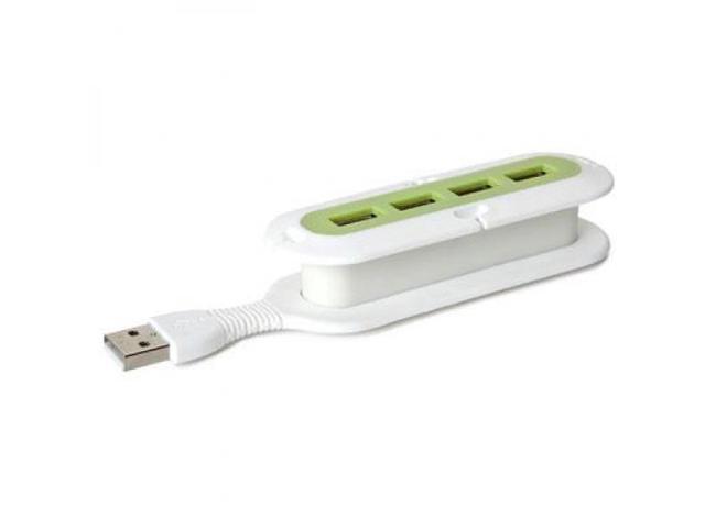 Quirky PCON1XGRN Contort Flexible 4-Port USB Hub - Green - Newegg.com