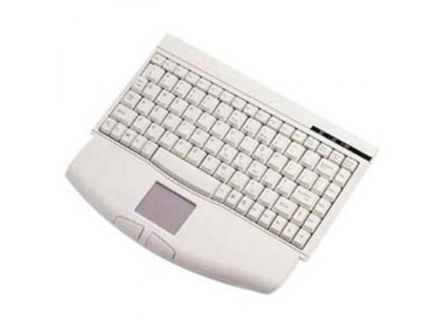 SolidTek KB-540U White USB Wired Mini Keyboard with Built-in TouchPad ...