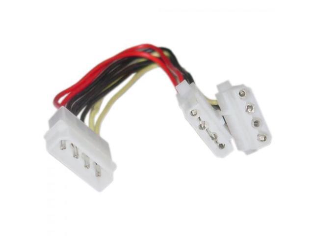 Cable Wholesale 4 Pin Molex Power Y Cable, 5.25 inch Male to Dual 5.25 ...