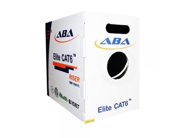 Elite Cat6 Riser (CMR), 1000ft, 550MHz, 23AWG, UTP, Solid Bare Copper ...