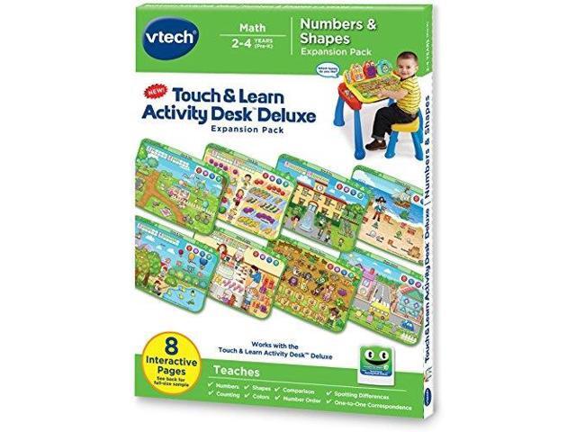 vtech touch and learn activity desk deluxe expansion pack numbers and ...