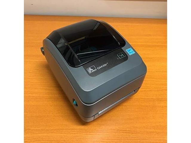 zebra gx430t thermal transfer desktop printer for labels, receipts ...