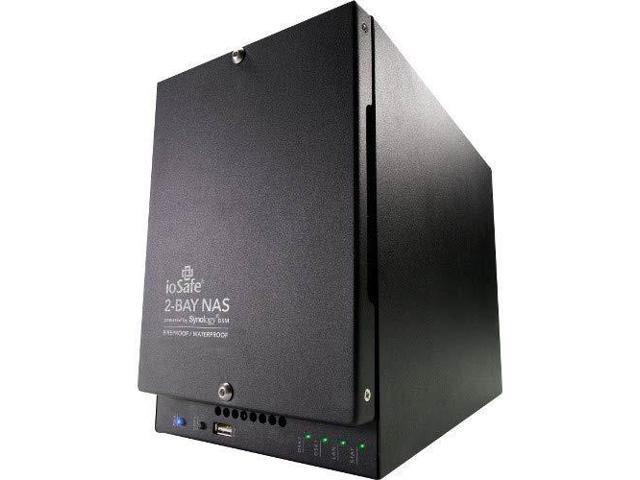 ioSafe 218 2-Bay 2TB (2x1TB) Fireproof Waterproof NAS Network Attached ...