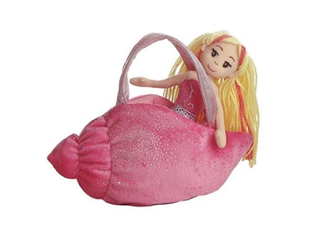 Aurora® - Small Pink Sea Sparkles - 9" Mermaid Conch - Enchanting ...