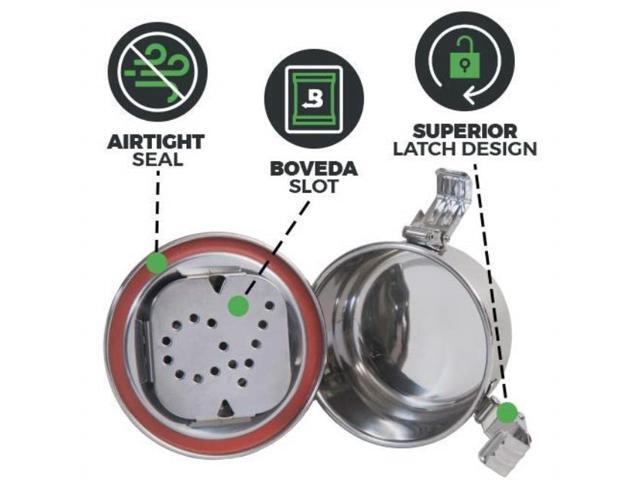 cvault stainless steel airtight storage humidity container in small w ...