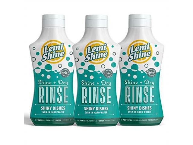 lemi shine shine + dry natural dishwasher rinse aid hard water stain ...