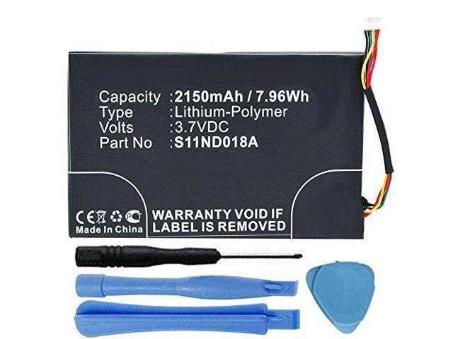 Replacement 2150mAh MLP305787 S11ND018A DR-NK03 Battery for Barnes ...