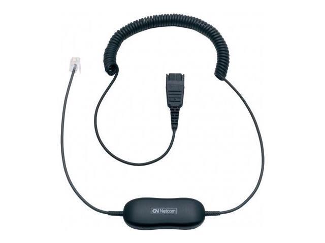 Jabra GN1216 QD connection Cord w/ Microphone Volume Control Cord for ...