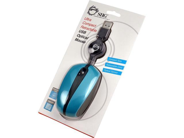 SIIG JK-US0B12-S1 Blue Wired Optical Mouse - Newegg.com