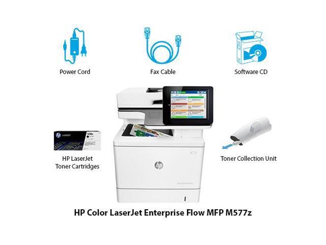 HP LaserJet M577c Laser Multifunction Printer - Color - Plain Paper ...