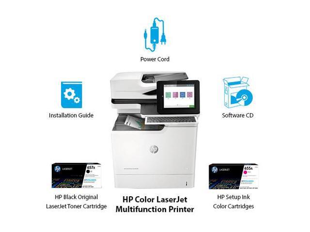 HP LaserJet Enterprise MFP M681dh - Multifunction printer - color ...