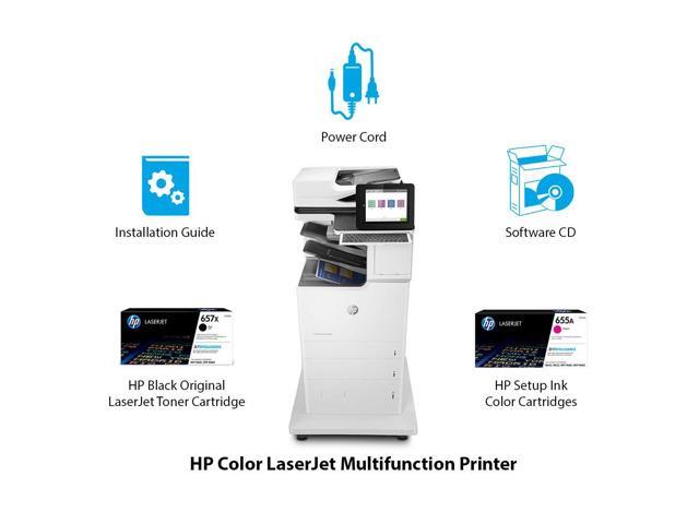 HP LaserJet Enterprise Flow MFP M682z - Multifunction printer - color ...