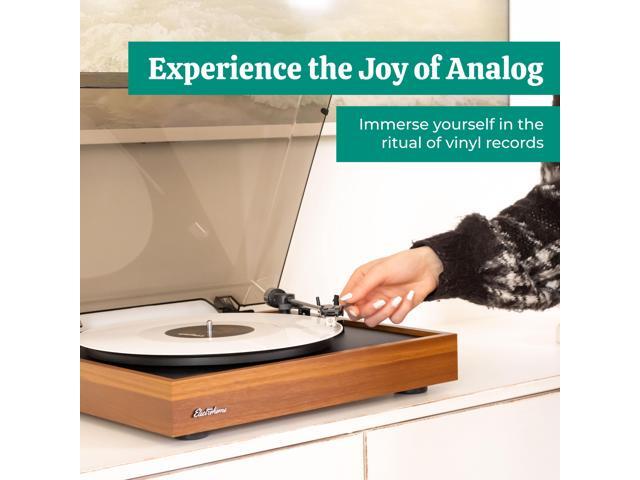 Electrohome Montrose Vinyl Record Player 2-Speed Belt-Drive Turntable ...