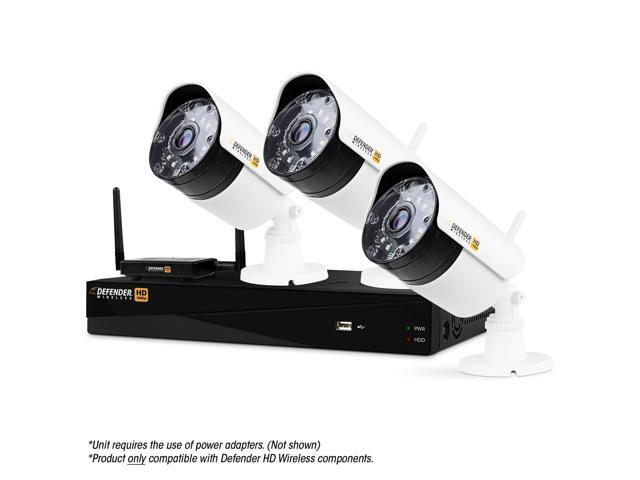 Defender Wireless HD 1080p 4 Channel 1TB DVR Security System with Smart ...