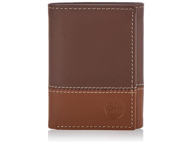 Timberland Mens Wallet Trifold Genuine Leather Separated Double Bill ...