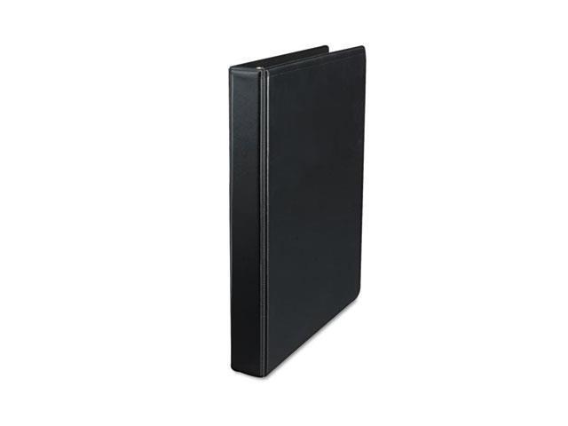 Deluxe Round Ring Vinyl View Binder, 1" Capacity, Black - Newegg.com
