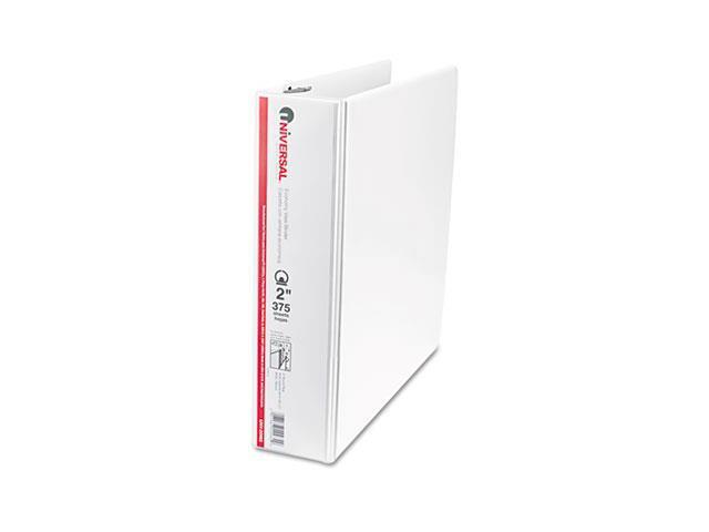 Round Ring Economy Vinyl View Binder, 2" Capacity, White - Newegg.com