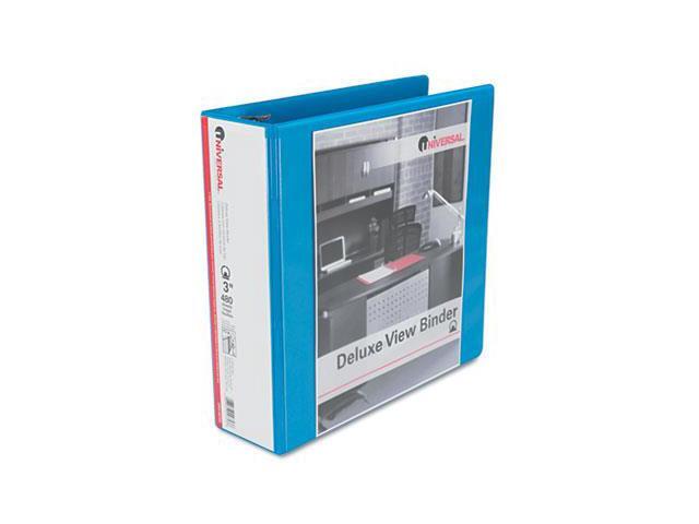 Deluxe Round Ring Vinyl View Binder, 3" Capacity, Light Blue - Newegg.com
