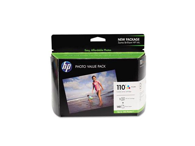 Hp 110, Tri-Color Original Ink Cartridge W/Photo Paper - Newegg.com