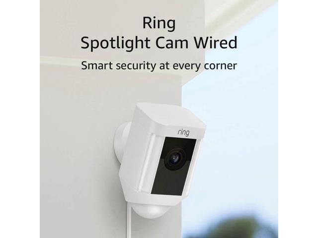 Ring Indoor/Outdoor 1080HD Wired Security Camera with LED Spotlight ...