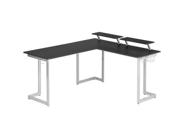 Technical Pro XGAMEDESK2H LED Gaming Desk with Glass Top and Hexagon ...