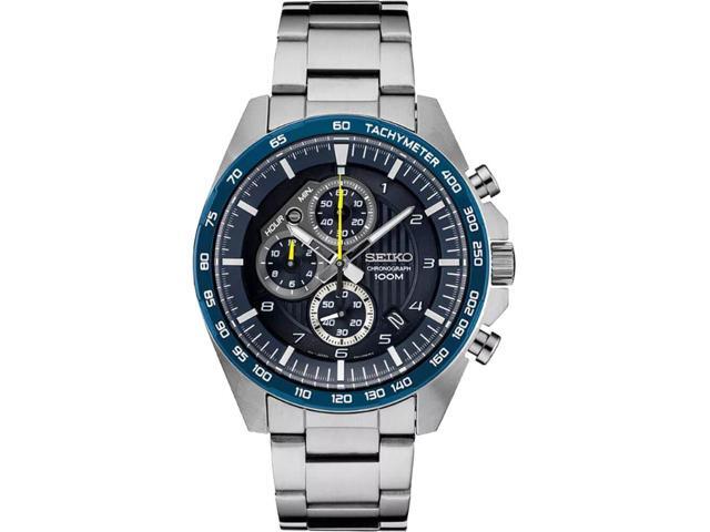Seiko SSB321 Mens SSB Essentials Series Chronograph Watch - Silver ...