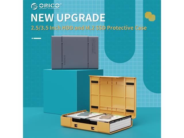 [ 5 Pack ]ORICO 3.5-inch Hard Drive HDD Protection Box Case Storage ...