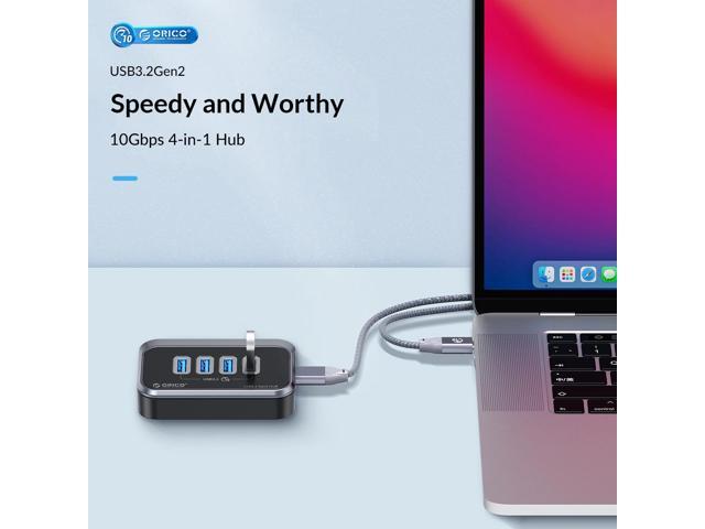 ORICO 7 Ports USB HUB 10Gbps USB 3.2 Gen 2 Hub with 1.62Ft USB-A to USB ...