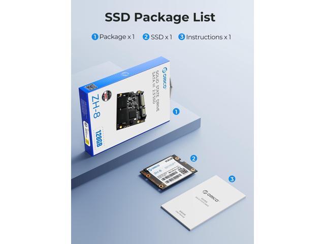 ORICO 512GB SSD 2.5inch Half Size SSD SATA Internal Solid State Hard ...