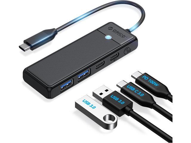 ORICO Type C to 4-Port USB 3.0 Hub, 2 USB A+2 USB C , Ultra-Slim Data ...